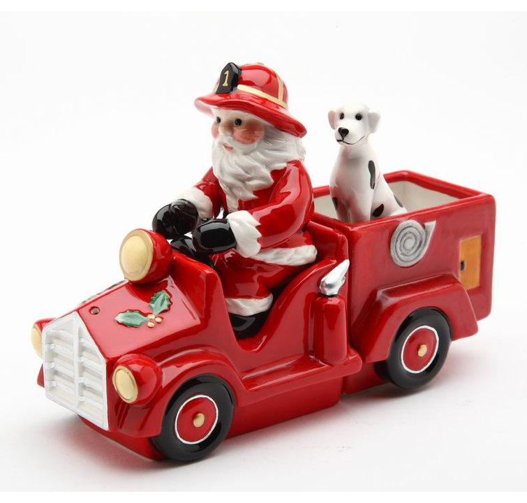 Cosmosts Cosmos Ts Santa Driving Firetruck Salt And Pepper